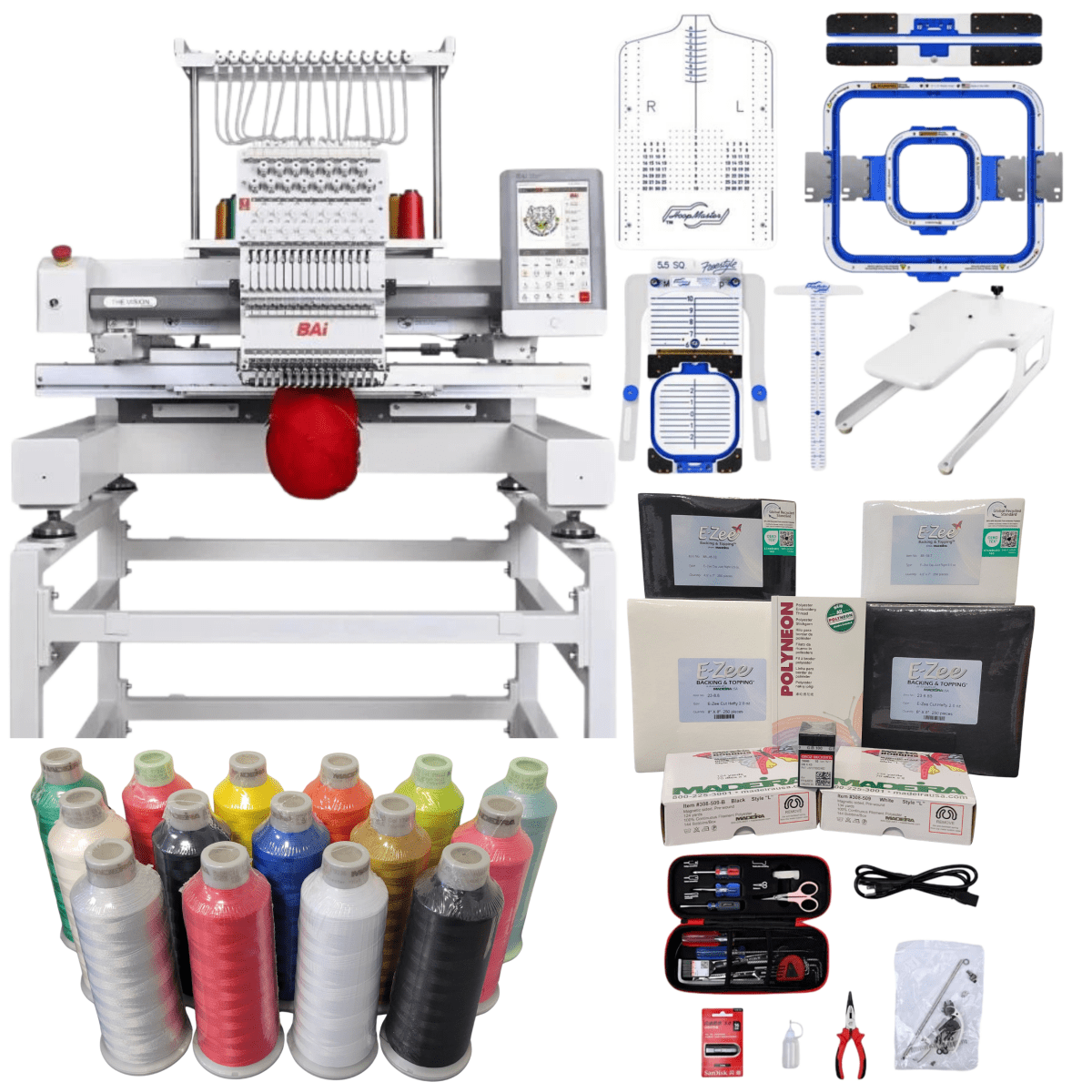 BAi Vision Embroidery Machine Complete Package — McLogan Supply