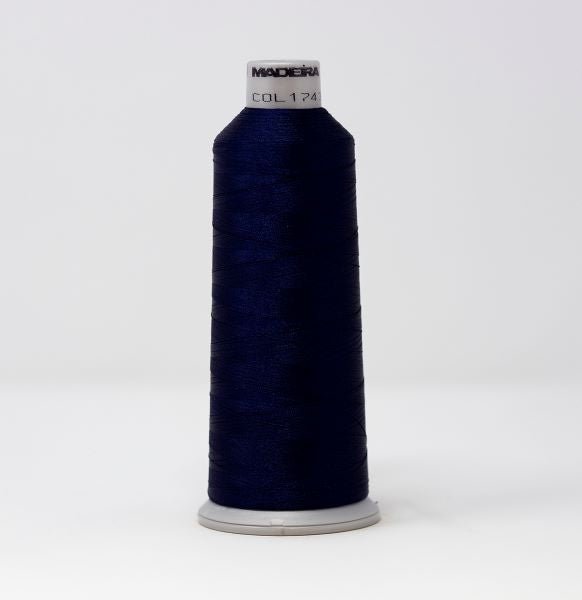 Polyneon Oxford Blue Embroidery Thread #40 Weight – 5,500 Yard Cone ...