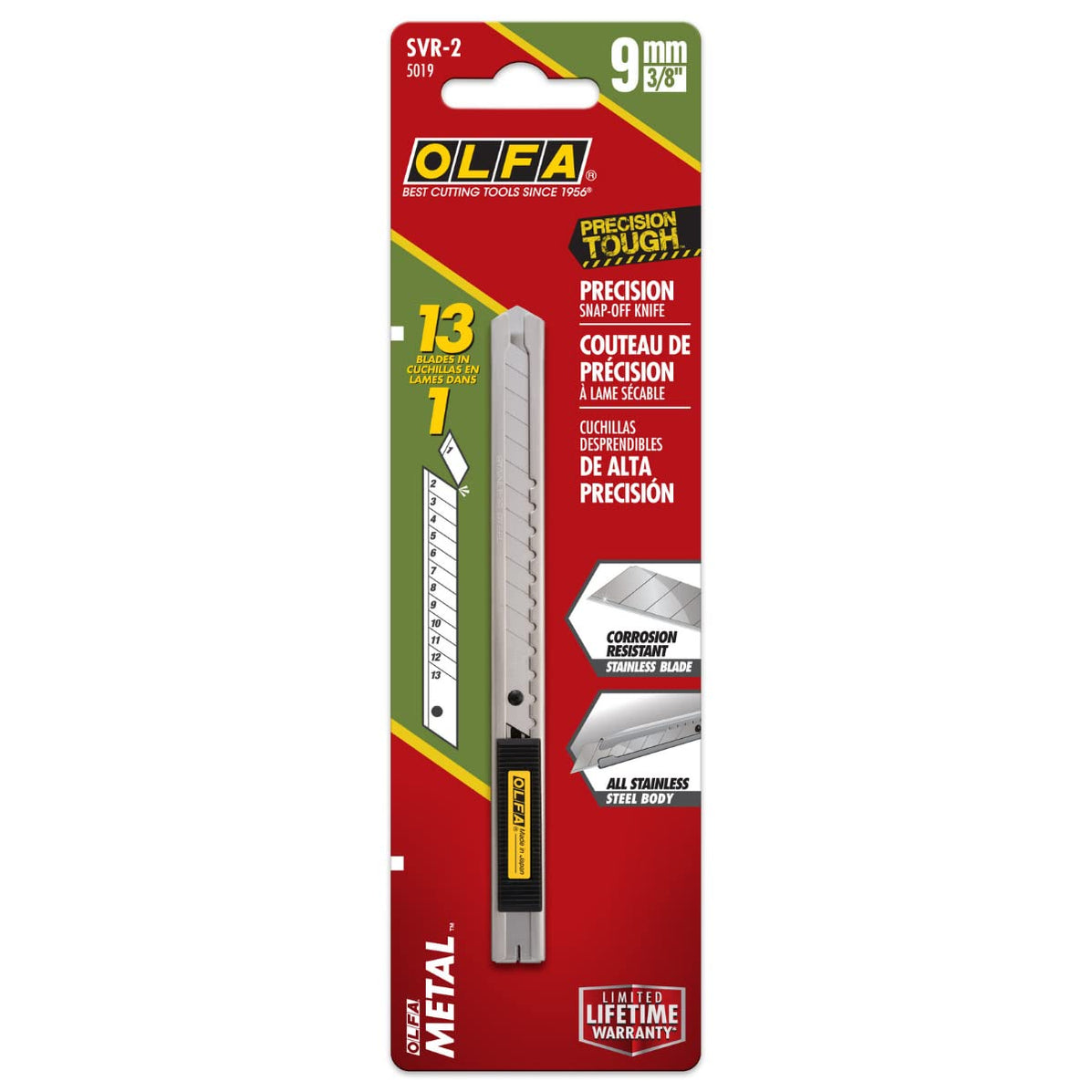 Olfa Pro 9Mm Stainless Steel Auto-Lock Utility Knife — McLogan Supply
