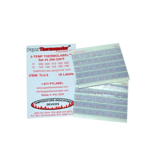 Thermo Labels 5 290-330 Degrees — McLogan Supply