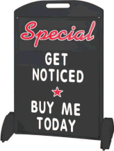 Plasticade Sidewalk Sign (Holds 24X36 Blank) — McLogan Supply